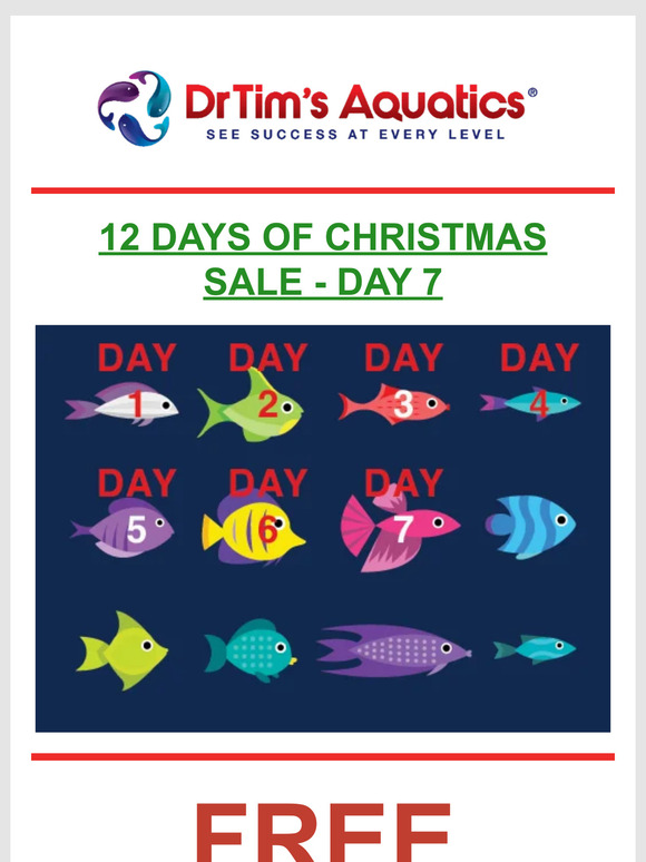 DrTim's Aquatics, LLC: 12 Days of Christmas - Day 7 | Milled