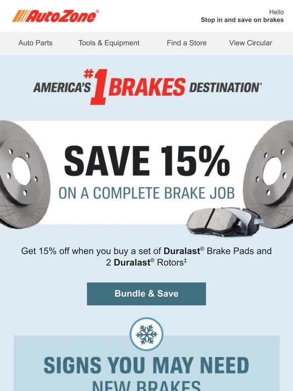 AutoZone: How old are your brakes? | Milled