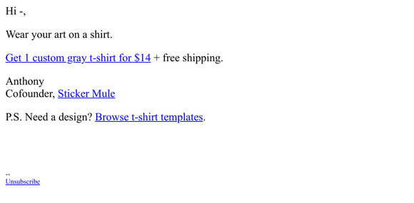 Sticker Mule: Custom t-shirts | Milled