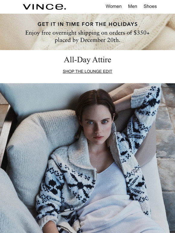Vince.: Black Friday Starts Now: 30% Off Almost Everything | Milled
