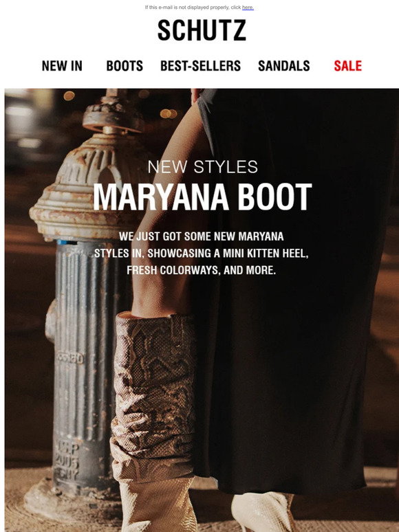 Schutz: New Maryana Boot Styles! | Milled