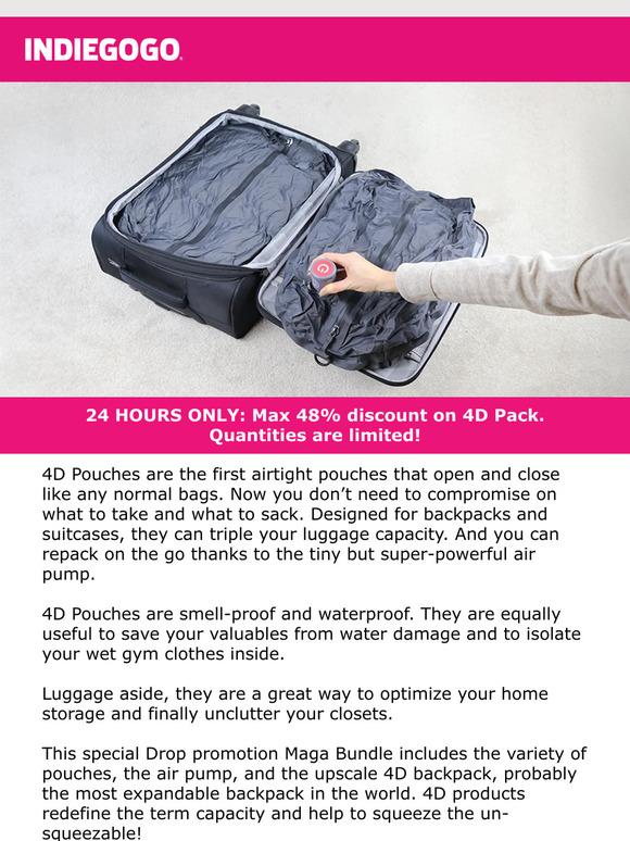 Indiegogo: Live NOW on Indiegogo: Flash deal on 4D Pack, the simple way ...