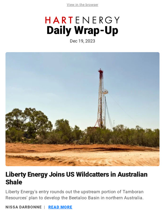 Hart Energy: Daily Wrap-Up: Liberty Energy Joins Australian Shale ...