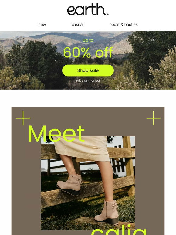 Earth Shoes: Meet calia: a wedge bootie you'll love | Milled