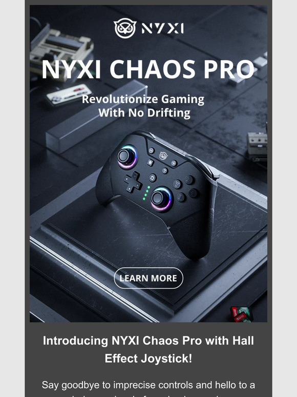 Nyxi: Introducing NYXI CHAOS PRO Black Style Pro Controller With Hall ...