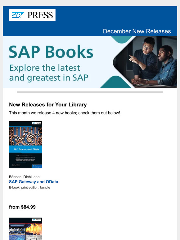 SAP PRESS: 📘 4 new SAP books to read. | Milled