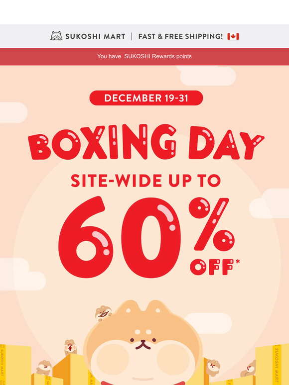 Sukoshi Mart: Early Boxing Day is here! 💥 | Milled