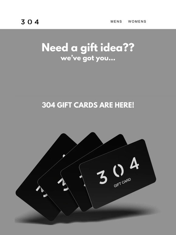 304 Clothing: 🎁 304 GIFT CARDS ARE HERE!!!!!!!!!!!!!!!! | Milled