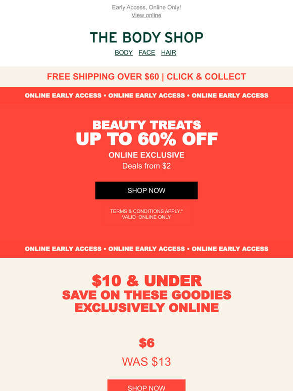The Body Shop: Sale: $10 & Under | Milled