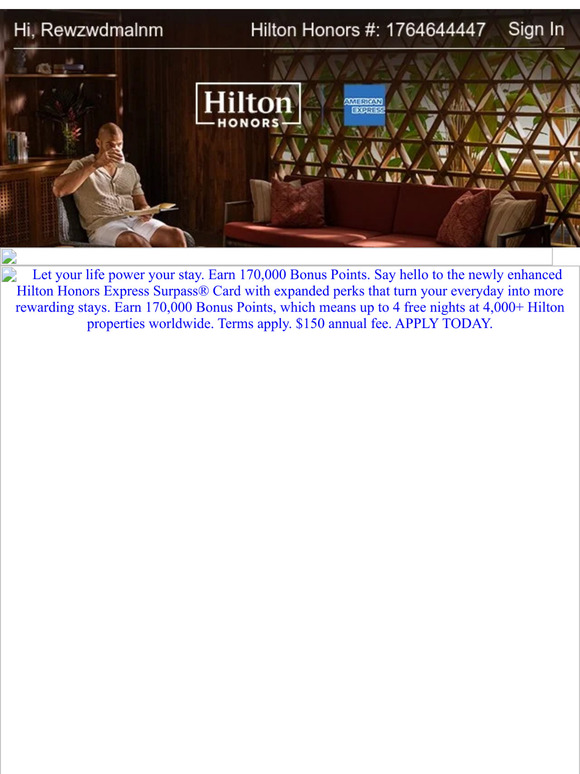 Hilton: Earn a future stay with the newly enhanced Hilton Honors ...