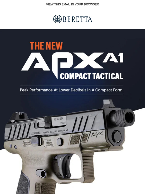 Beretta: Introducing the New APX A1 Compact Tactical | Milled