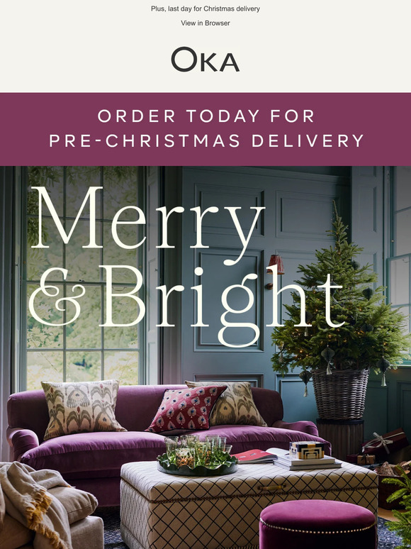 OKA: Our festive colour scheme ideas | Milled