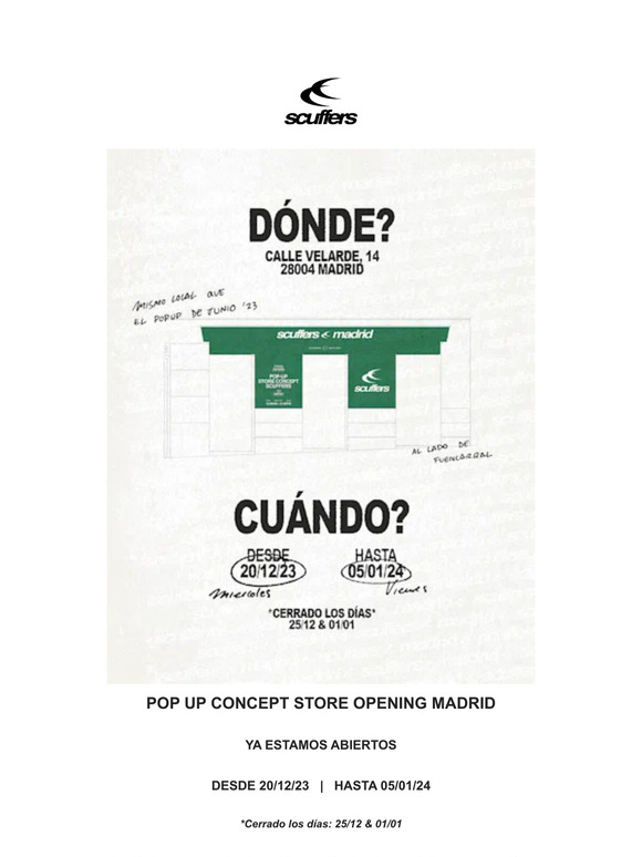 Scuffers: MADRID POP-UP CONCEPT STORE🌟 | Milled