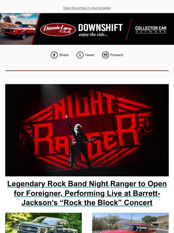 ClassicCars: Legendary Rock Band Night Ranger to Open for Foreigner ...