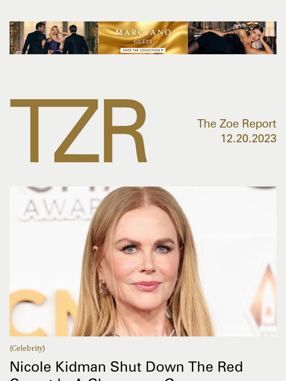 The Zoe Report: Nicole Kidman Shut Down The Red Carpet In A Glamorous ...