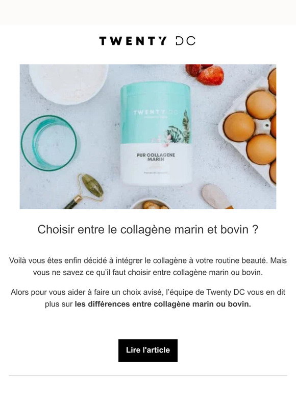 Twenty DC: Choisir entre le collagène marin et bovin ? | Milled
