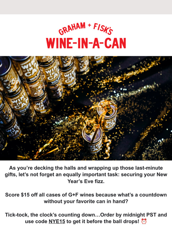 Graham + Fisk: Cheers into 2024 with $15 Off! | Milled