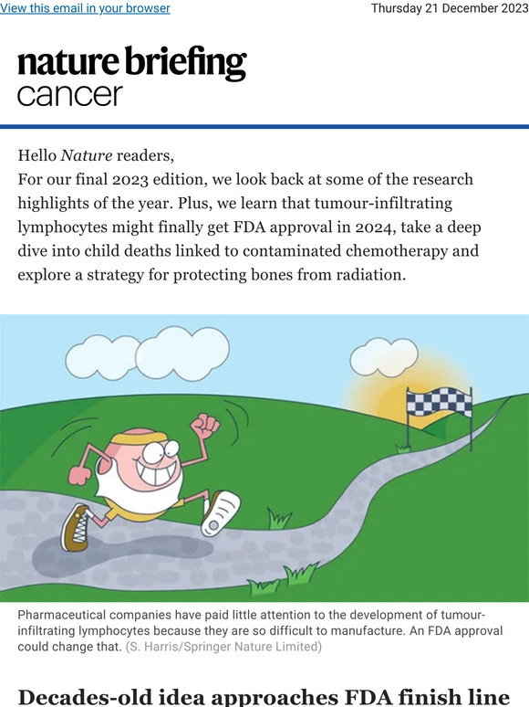 Nature: FDA finish line close for 35-year-old cancer therapy | Milled