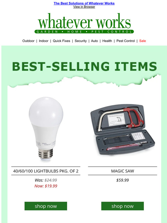 Whatever Works: Simply the Best...Better Than All the Rest! | Milled