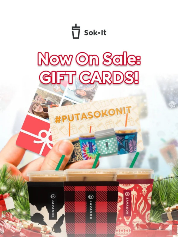 Sok-It: Now Available: Sok-It Gift Cards | Milled