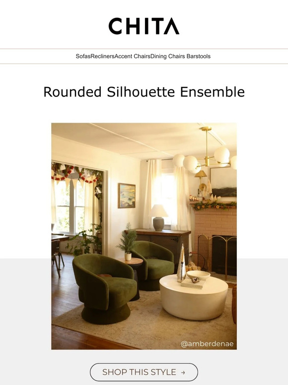 Chita Living: Discover the New Chair Elegance – Curves that Captivate ...