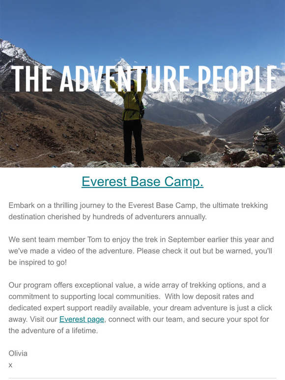 The Adventure People: See Our New Everest Base Camp Video ! | Milled