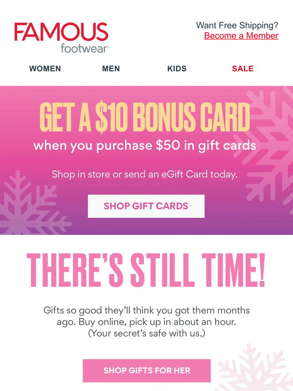 Famous Footwear: 🎁Last-minute gifts (that don’t feel last-minute)🎁 | Milled