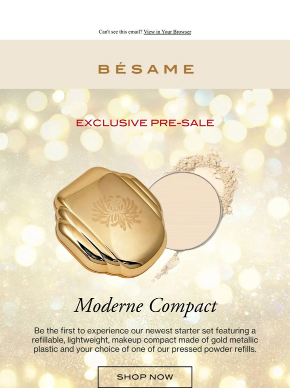 Besame Cosmetics: NEW Moderne Compact | Milled