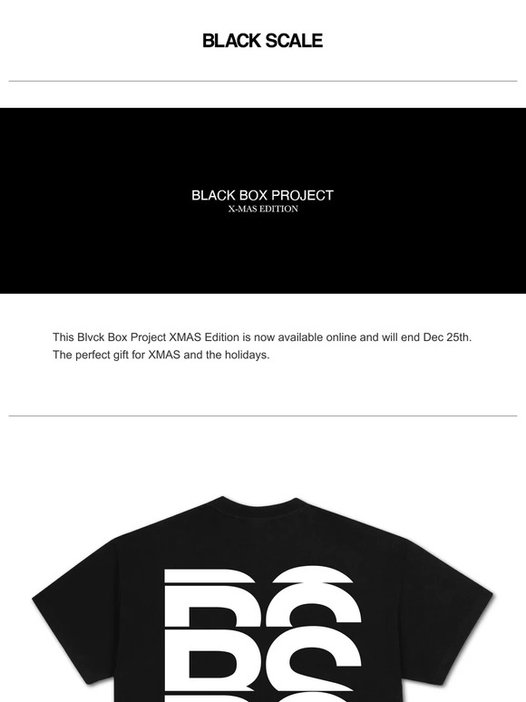 Black Scale: BLVCK BOX PROJECT | XMAS EDITION | Milled