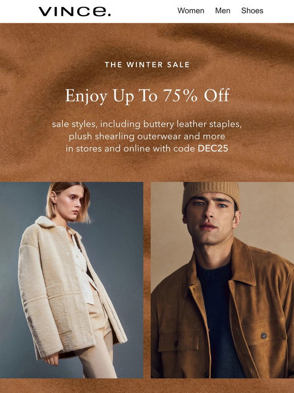 Vince.: Black Friday Starts Now: 30% Off Almost Everything | Milled