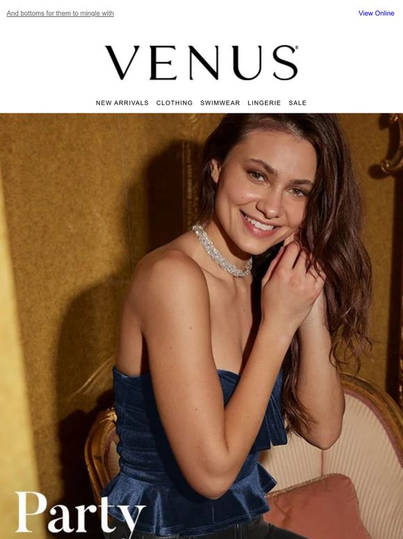 VENUS: Party-starting tops that make an impression 👀 | Milled