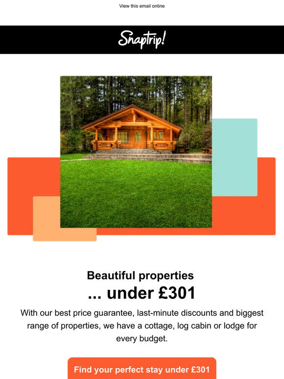 Snaptrip: Find your stay for under £301 💰 | Milled
