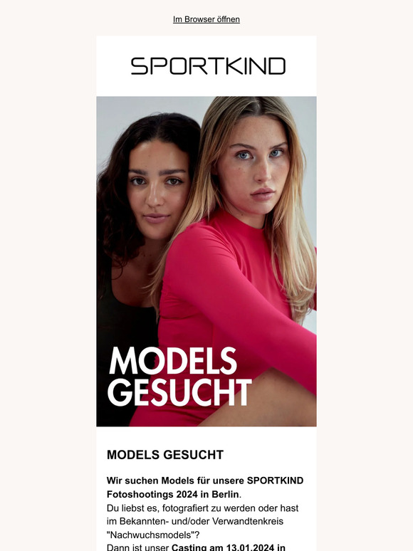 Sportkind: Einmalige Chance: Models gesucht! 📸 | Milled