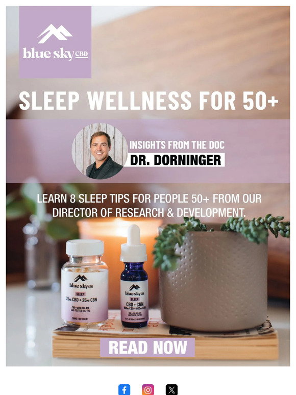 Blue Sky CBD: 8 Tips for Better Sleep From Dr. Eric Dorninger | Milled