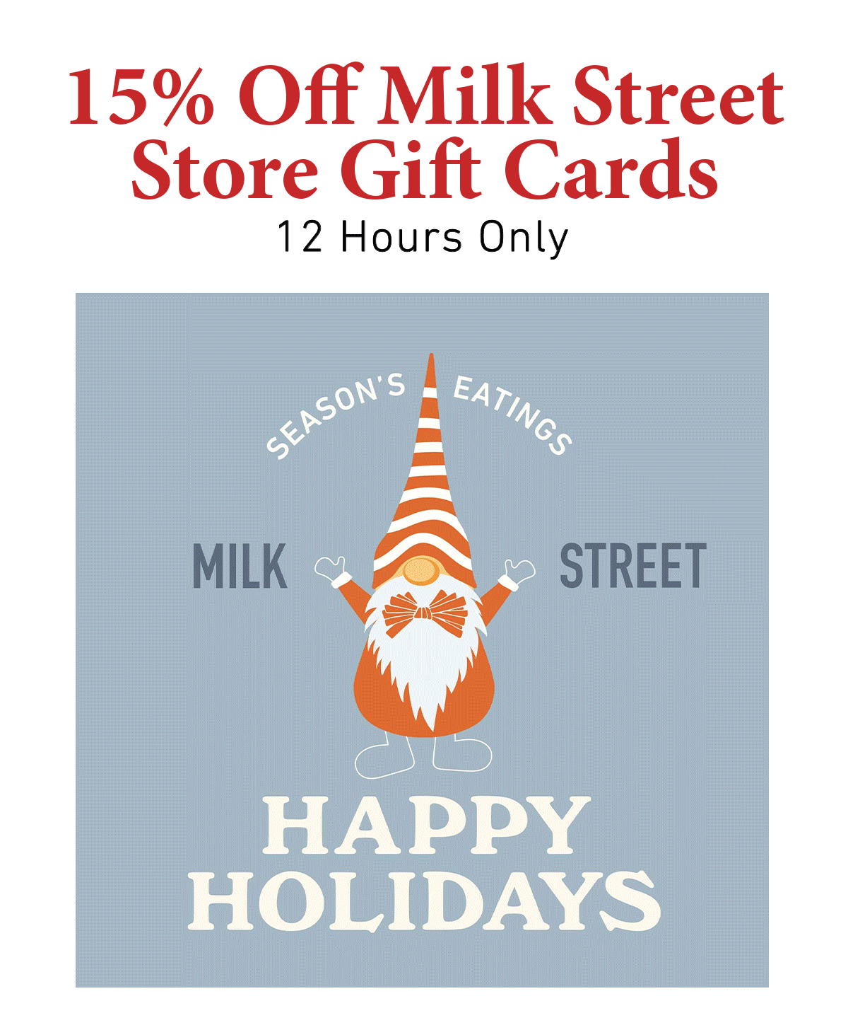 Milk Street Kitchen: 15% Off Milk Street Store Gift Cards | Milled