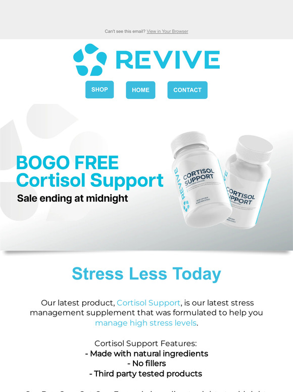 Revive Supplements: Last Chance for BOGO Cortisol Support 🎁 | Milled
