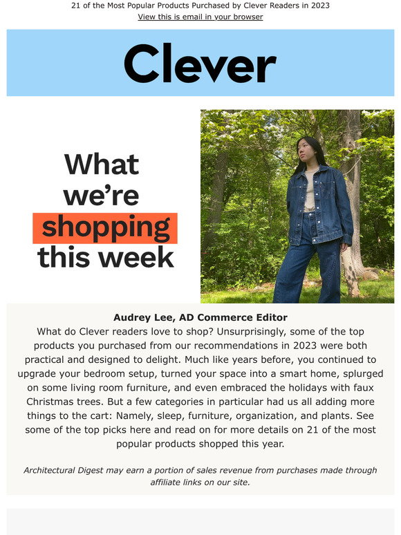 Architectural Digest: The most popular products purchased by Clever ...