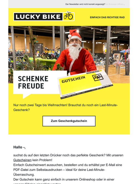 Lucky Bike: Schenke Freude: Der Lucky Bike Geschenkgutschein | Milled