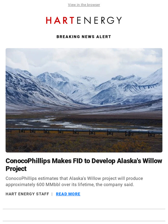 Hart Energy: Breaking News: ConocoPhillips Makes FID to Develop Alaska ...