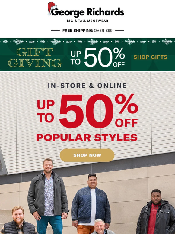 George Richards: In-Store & Online: Get Up To 50% Off Top Looks! | Milled