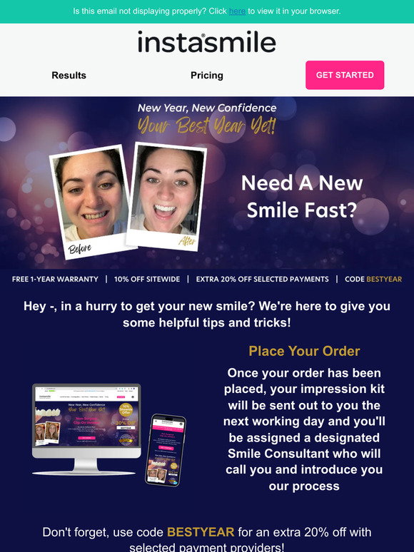 INSTAsmile: Hey —, Fast-Track Your Smile Transformation! ⏰ | Milled