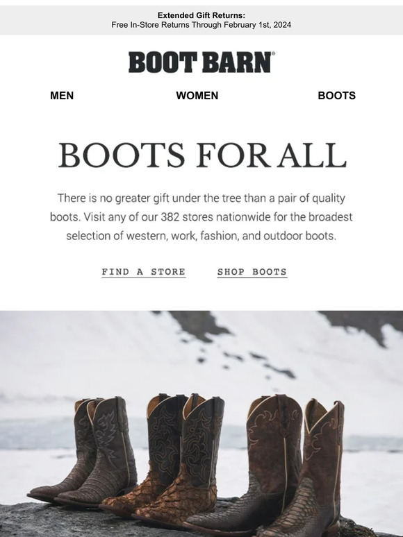 Boot Barn: Boots for Everyone on Your List | Milled