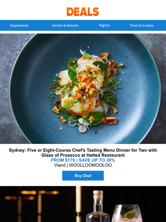 Deals: Sydney: Five or Eight Course Chef's Tasting Menu + Glass of ...