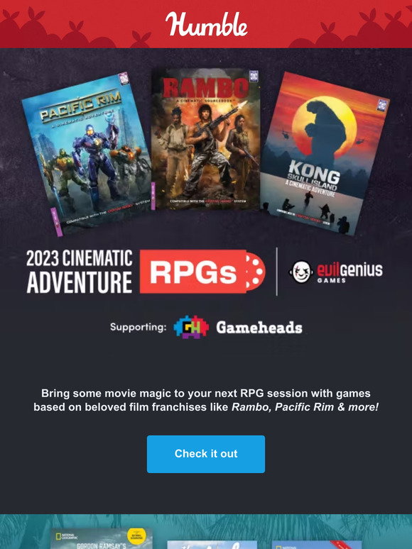 Humble Bundle: Game night is movie night with TTRPGs based on Rambo ...