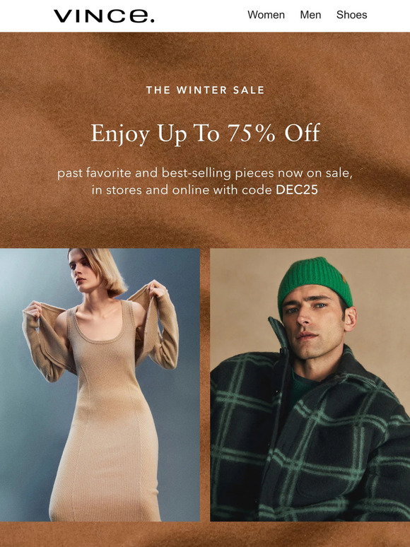 Vince.: Black Friday Starts Now: 30% Off Almost Everything | Milled