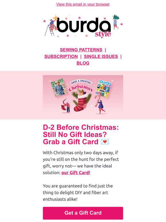 BurdaStyle: D-2 Before Christmas: Still No Gift Ideas? Grab a Gift Card ...