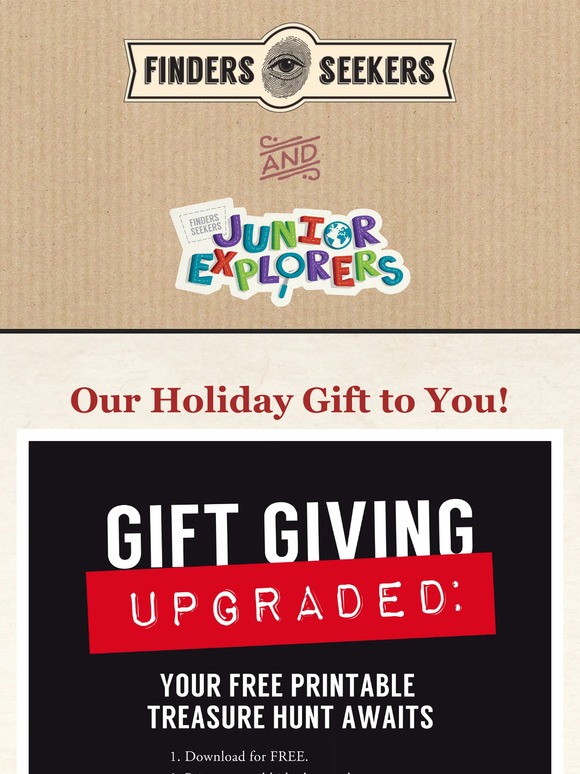 Cratejoy: Fun Freebie! Printable Gift Scavenger Hunt 🔍 | Milled