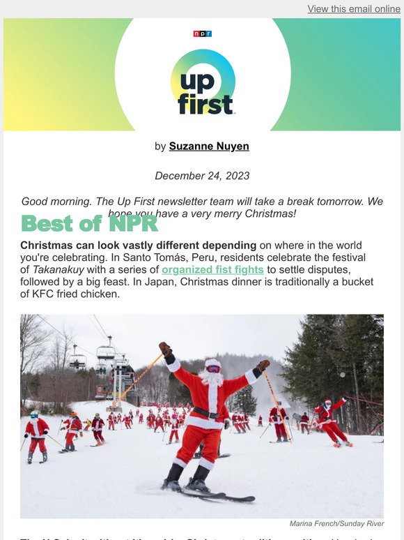 NPR: Christmas traditions big and small — from fist fights to secret ...