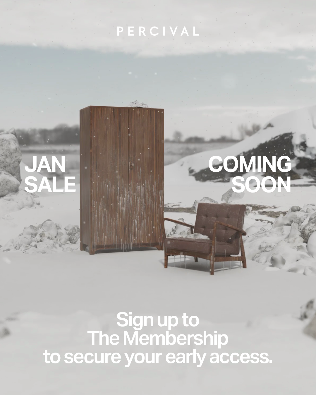 Percival Menswear: Jan Sale Coming Soon 👀 Sign Up For Early Access | Milled