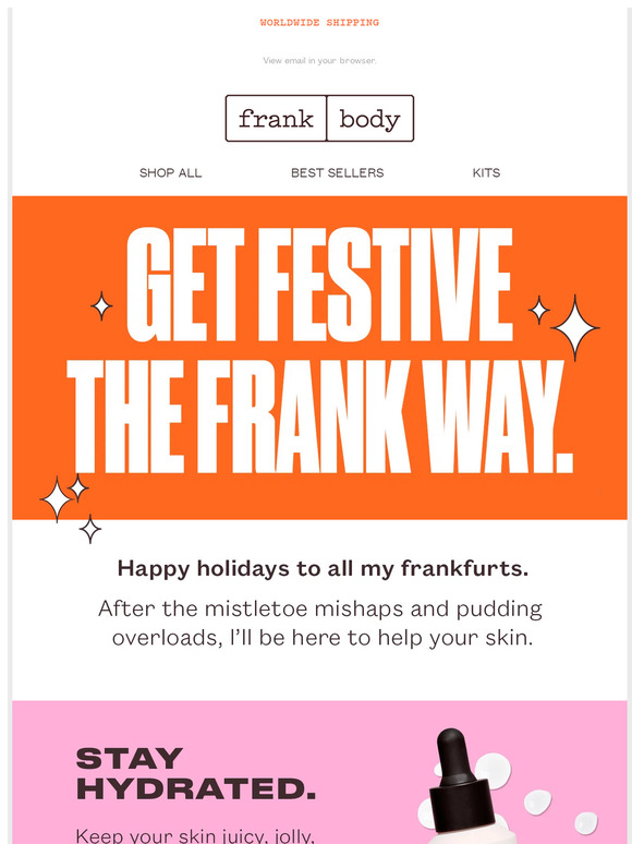 Frank Body: 🎄 A very frank holiday how-to. | Milled